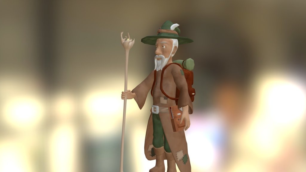 Taren - the travelling mage (cartoony) - 3D model by dstaal [368de49 ...