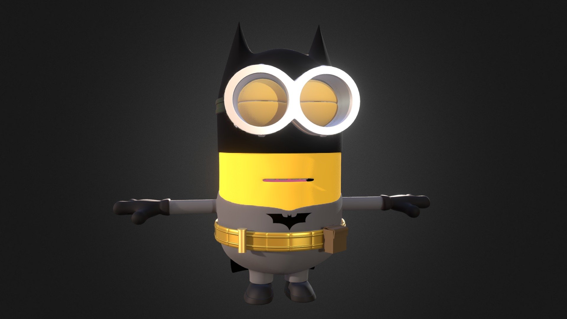 BatMinion - Download Free 3D model by Bernardo de Aquino (@Bernardo3D ...