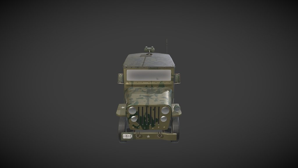 Army M38 Vehicle (Game Asset) - 3D model by Aldi Works 3D Modeling ...