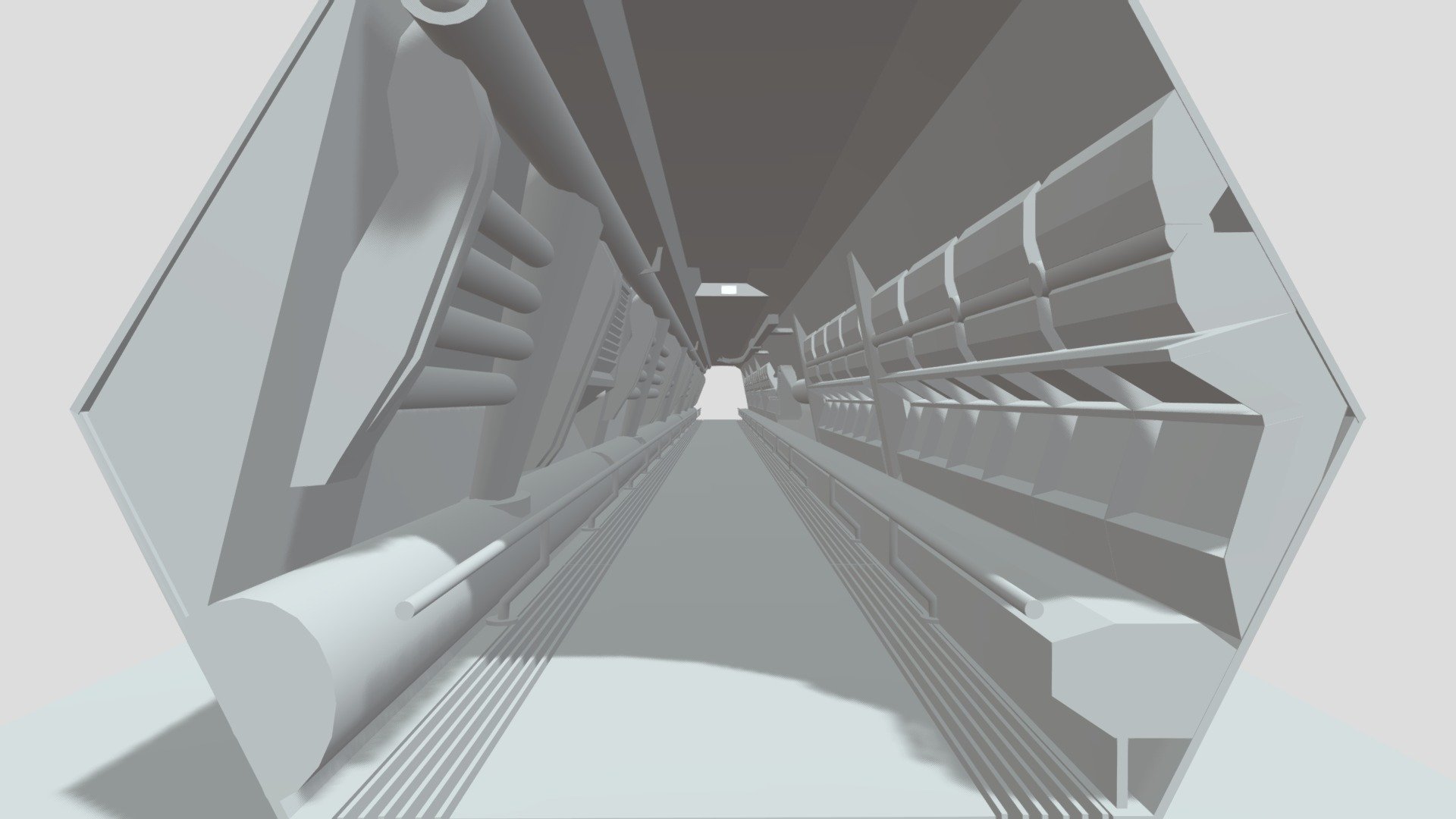 ominous hallway - 3D model by jdarby18 [3692905] - Sketchfab