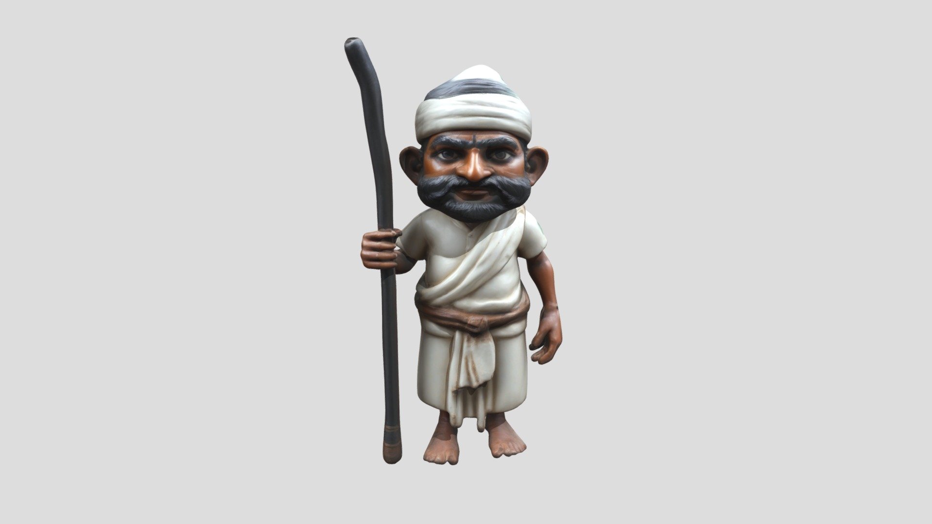 indian freedom fighter - 3D model by mohamednihal5001 [36929d3] - Sketchfab