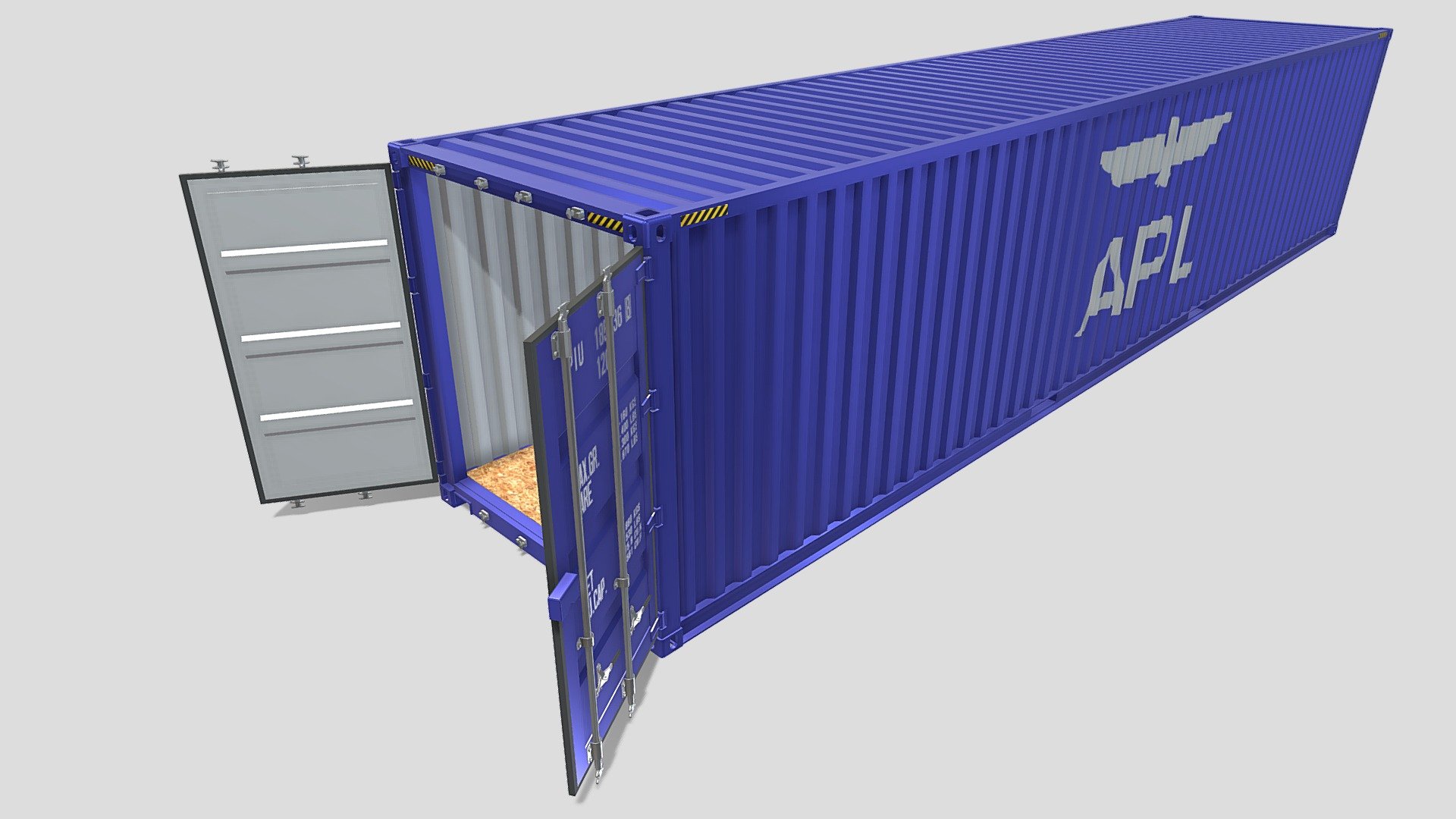 40ft Shipping Container APL - Buy Royalty Free 3D model by dragosburian ...