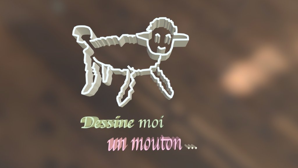 Dessine moi un mouton - 3D model by jeanne (@jlenglet) [369415e ...
