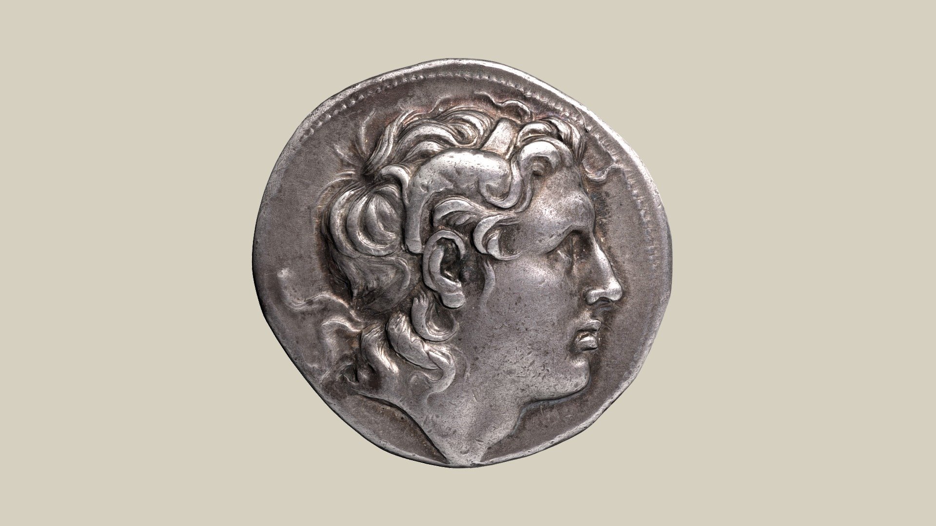 Tetradrachm of Lysimachus - Buy Royalty Free 3D model by noe-3d.at ...
