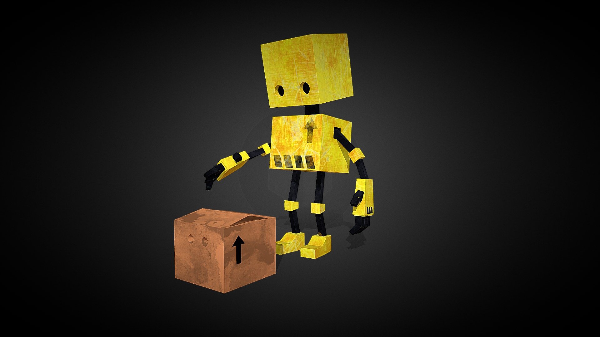 Robot Cuadrado - 3D model by kuaho (@jossus) [3696639] - Sketchfab