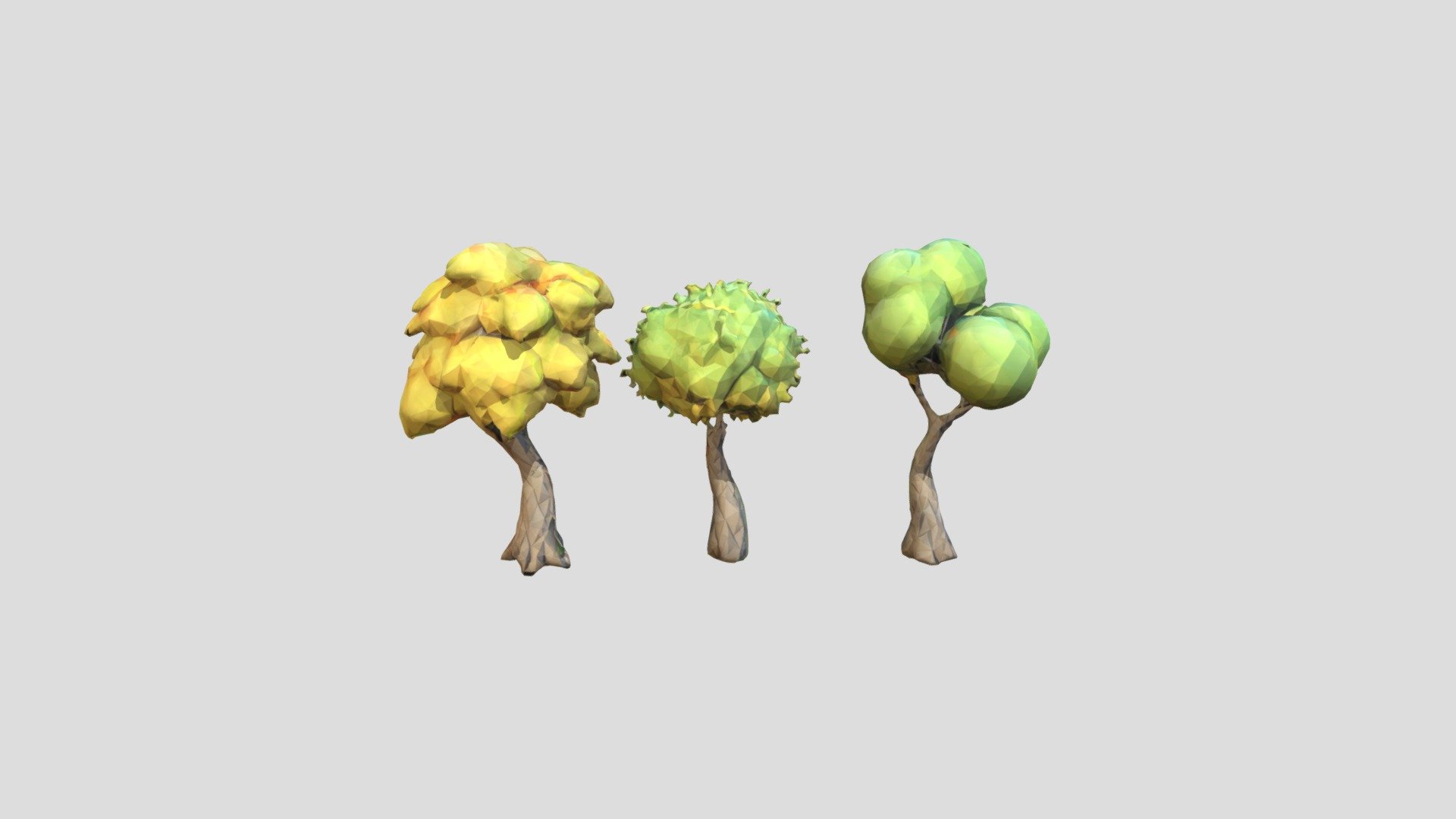 Stylized Low Poly Tree Pack for (Free 3D Model) - Download Free 3D ...