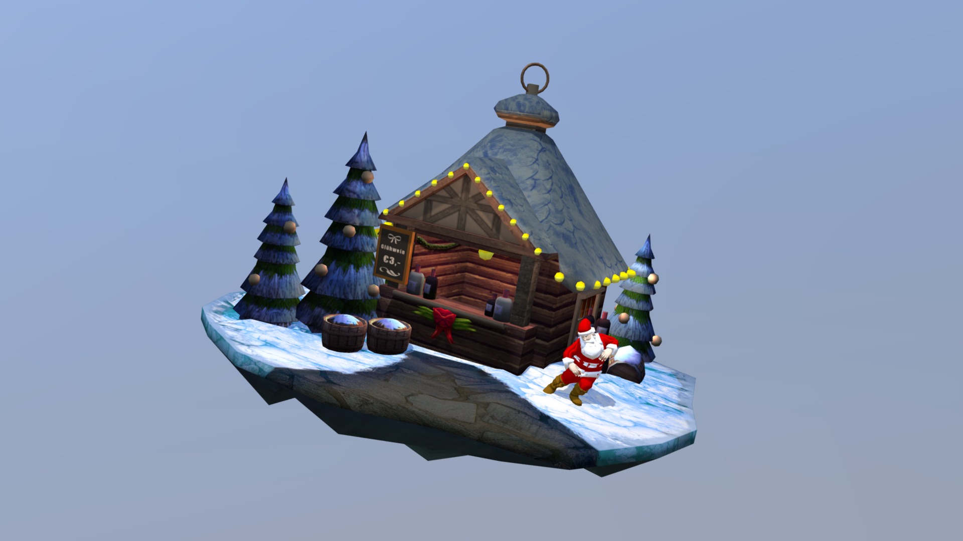 Santa in his house - 3D model by Obsequios3D [3698c6d] - Sketchfab