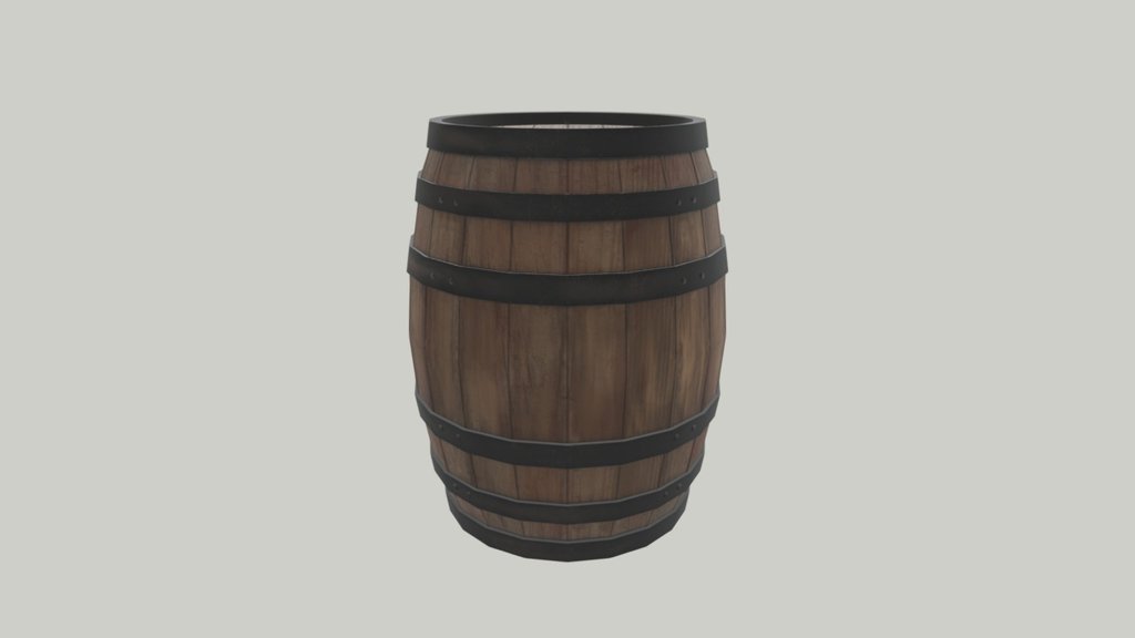 Realistic Barrel - 3D model by jenbenefiel [3699cf0] - Sketchfab