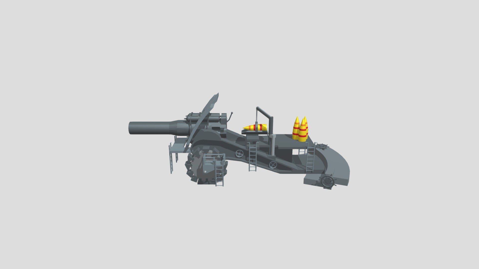 Big Bertha - Download Free 3D model by Milo Schnack (@miloschnack ...