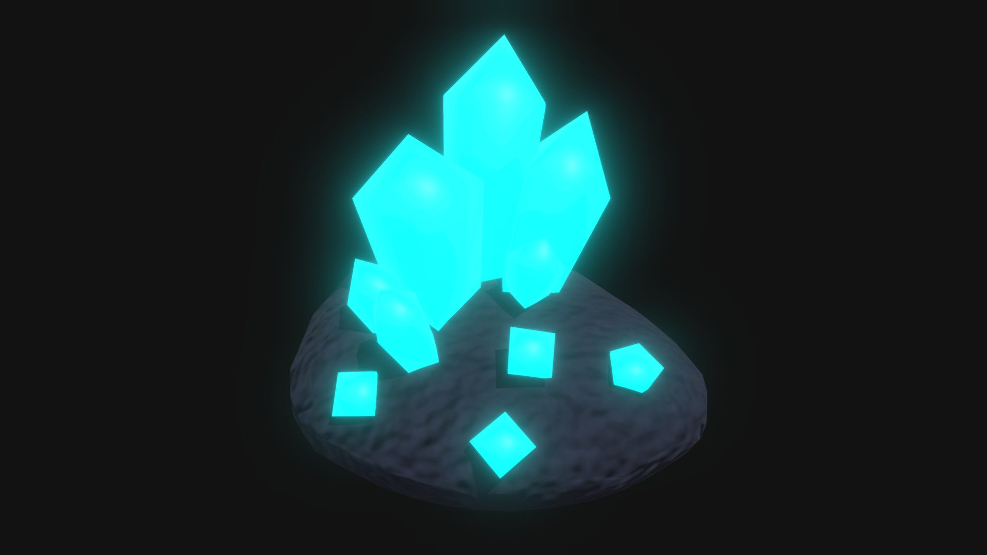 Low Poly Crystal Rock - Download Free 3D model by EchoCG [369a6bc ...