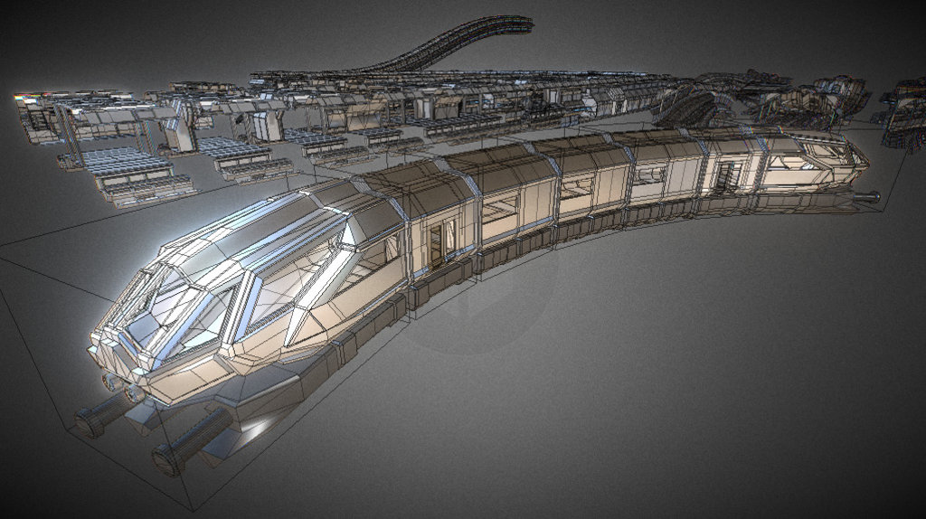 Station and Monorail Wip 6 - 3D model by 3DHaupt (@dennish2010 ...
