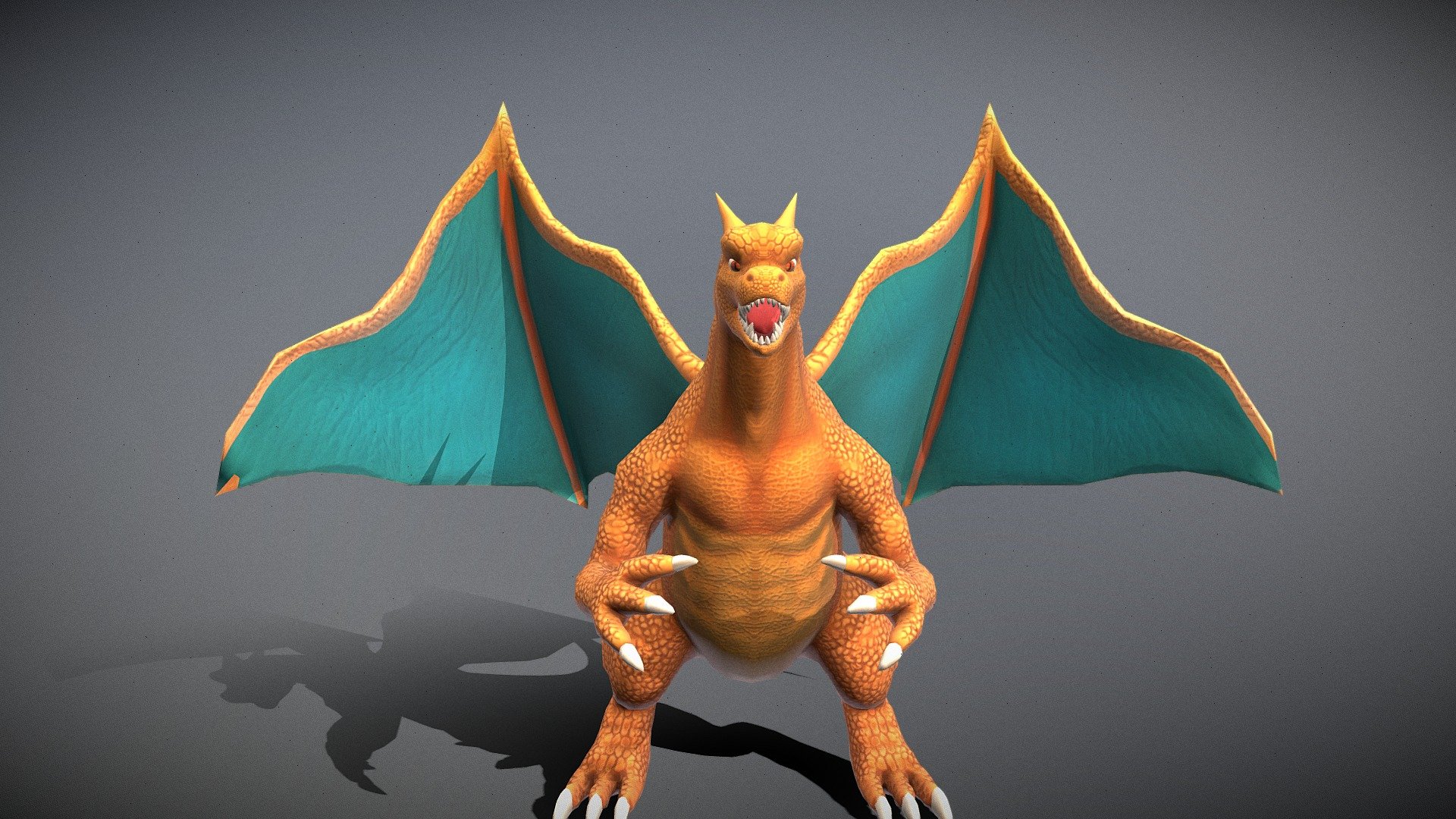 Stylized_ Dragon || Pokemon Charizard - 3D model by HuyTrinh [369ba96] - Sketchfab