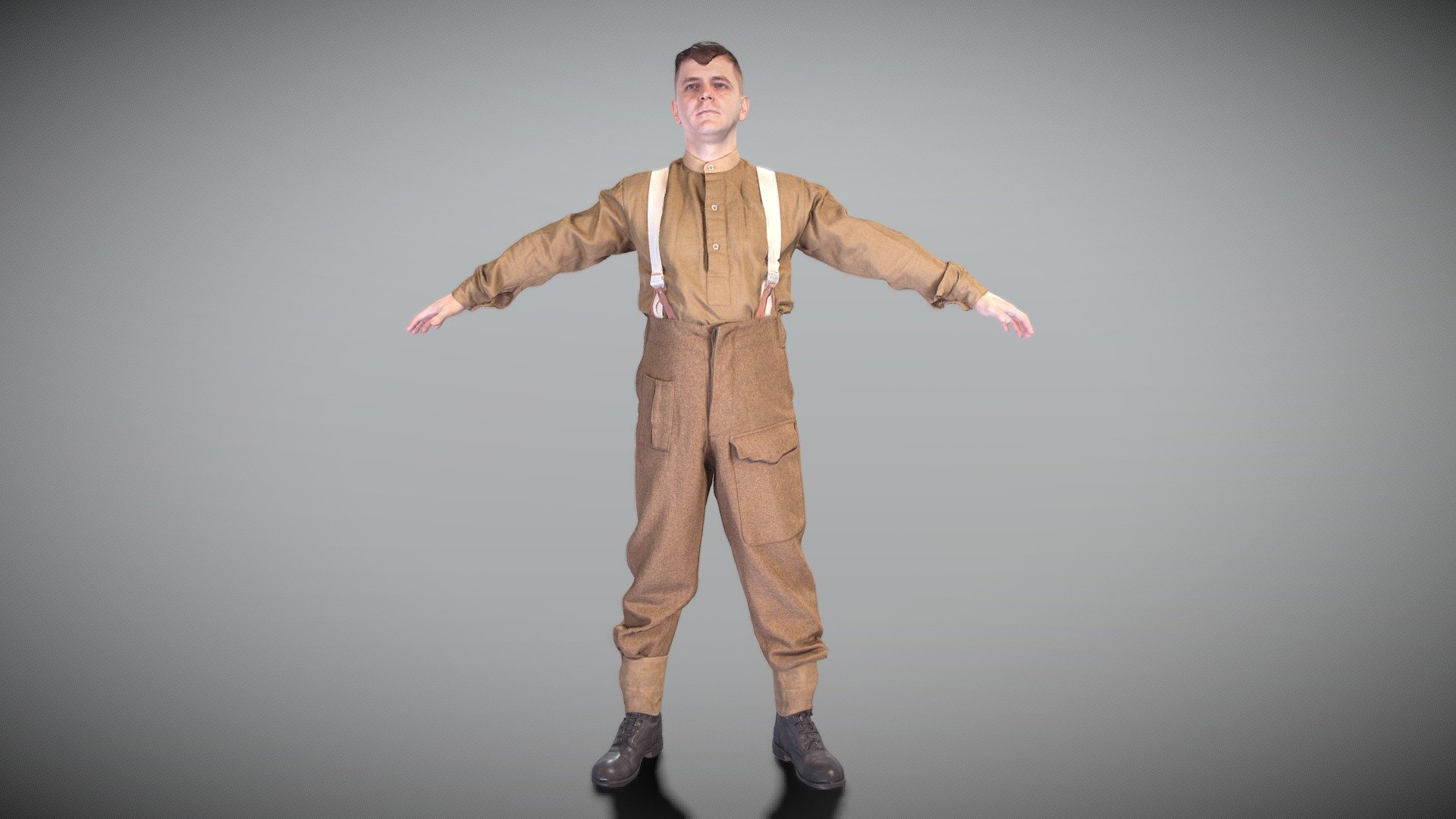 British soldier ready for animation 359 - Buy Royalty Free 3D model by ...