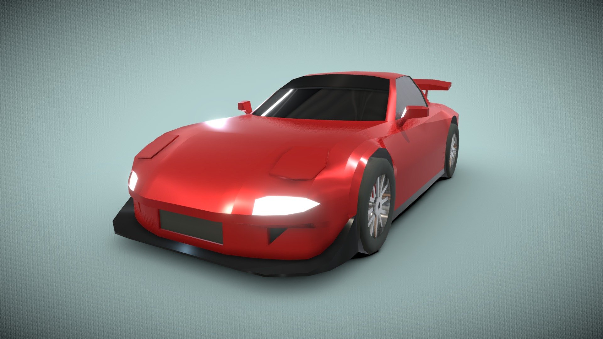 [Low Poly] Gameready 3D model of Mazda RX-7 - 3D model by CGOstrov ...