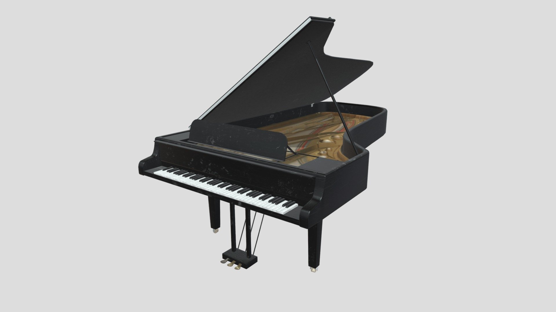 Piano - 3D model by matbiffoni [36a058e] - Sketchfab