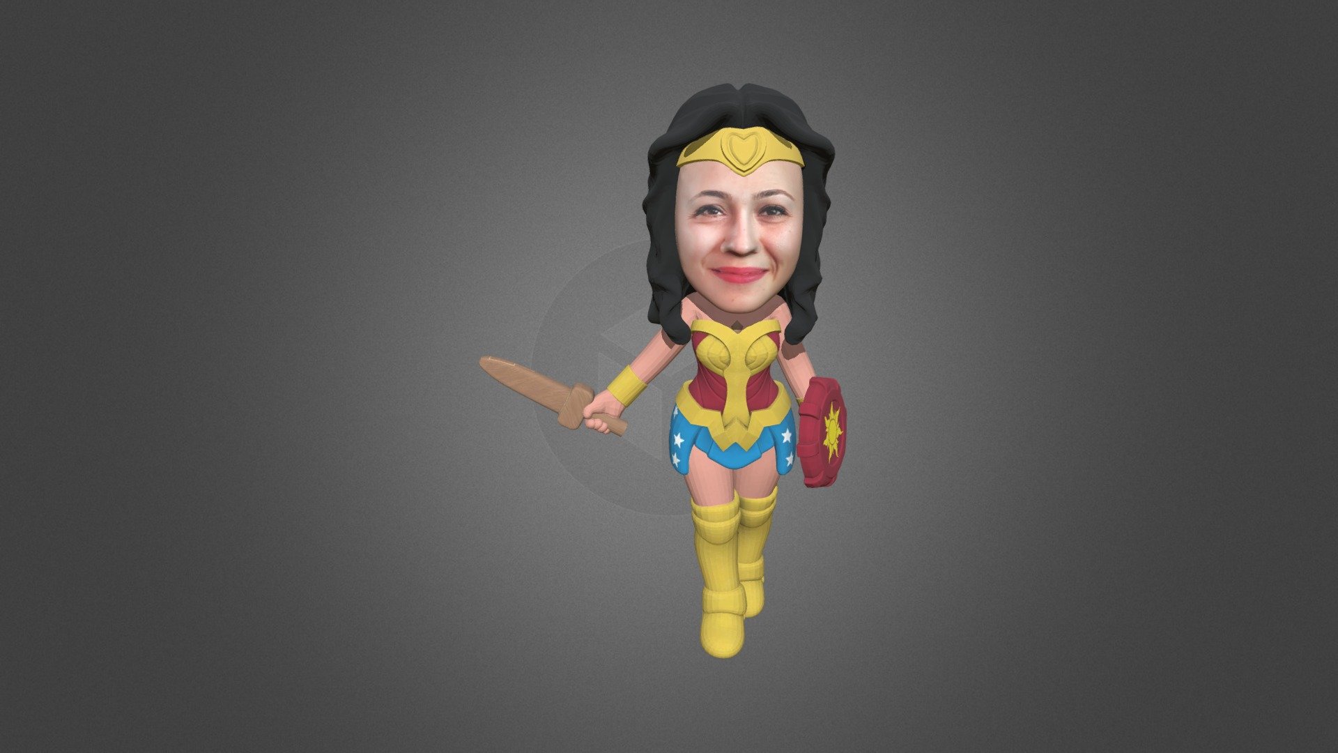 Wonder Woman - 3D model by 3DMiniSelfie [36a1309] - Sketchfab