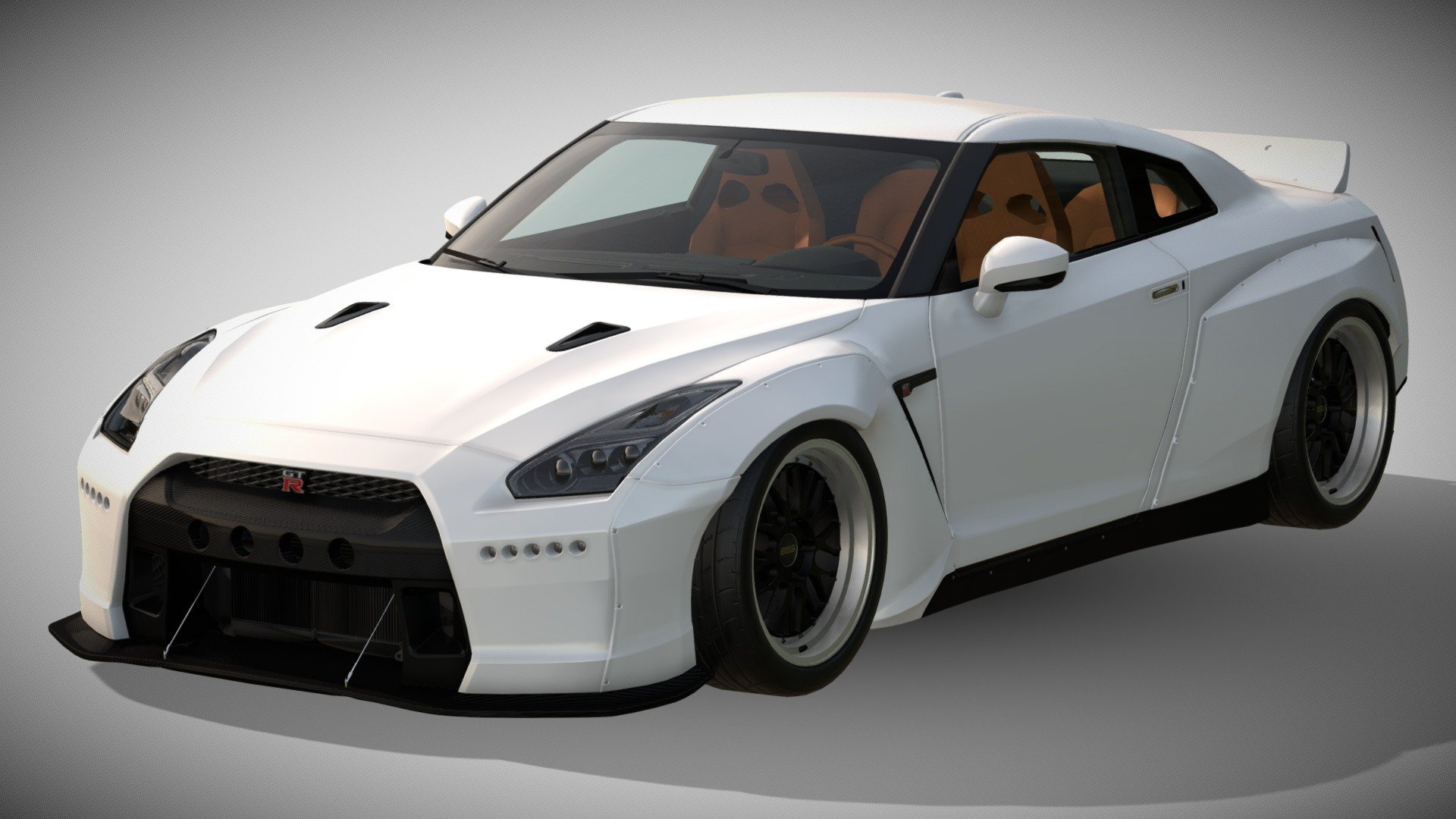 2016 Pandem - Nissan GTR (R35) V2 with Duck Tail - Download Free 3D ...