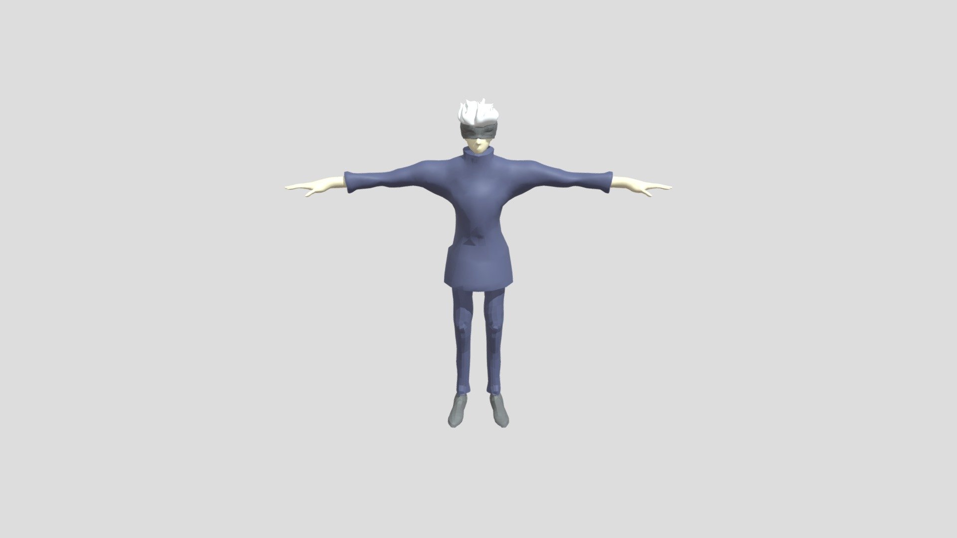 SATORU GOJO LOW POLY - 3D model by TheZeroLin [36a21d8] - Sketchfab
