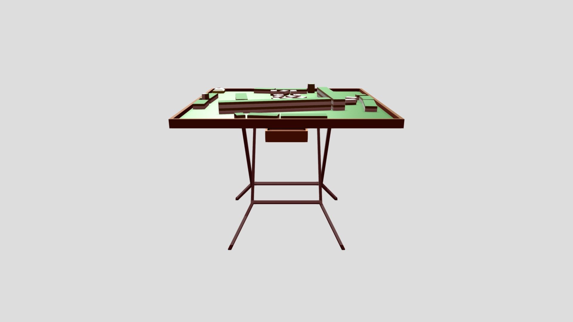 Lowpoly Mahjong table - Download Free 3D model by Shellsist [36a23dc ...