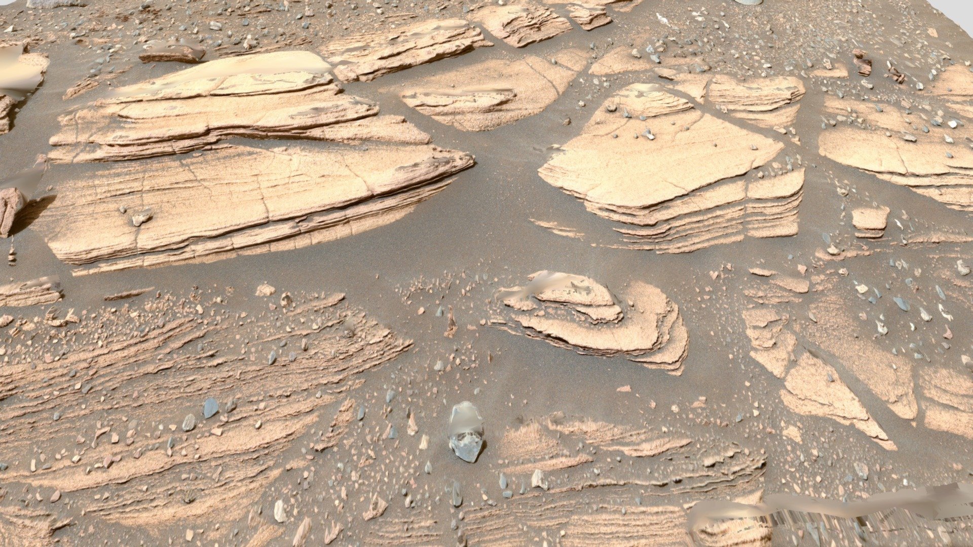 M2020 ZCAM -- Enchanted Lake, Sol 422 - Download Free 3D model by ...