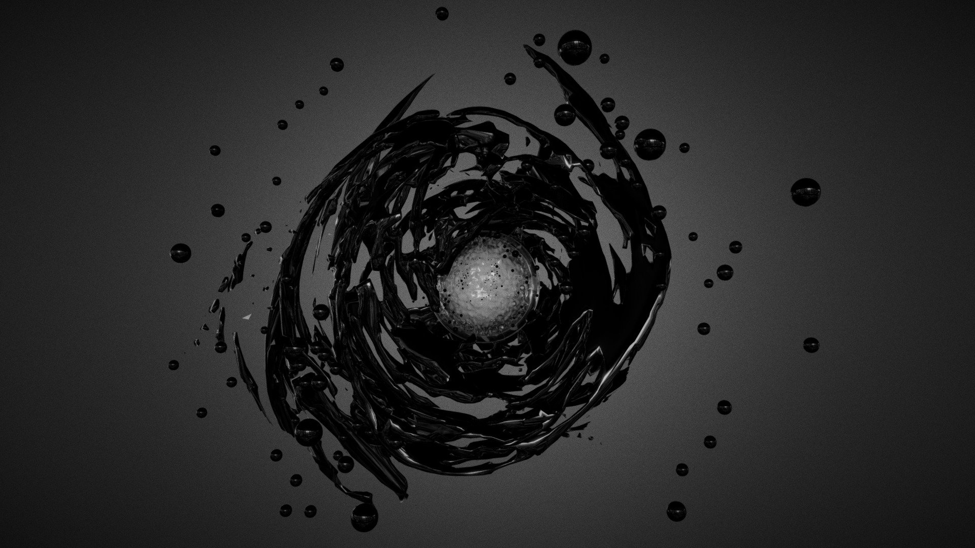 Cradled by the void / Abstract shapes - Buy Royalty Free 3D model by ...
