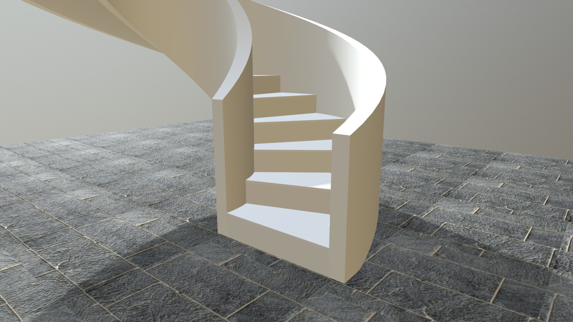 Circular Stair White - 3D model by 3D Software for Stair Design and ...