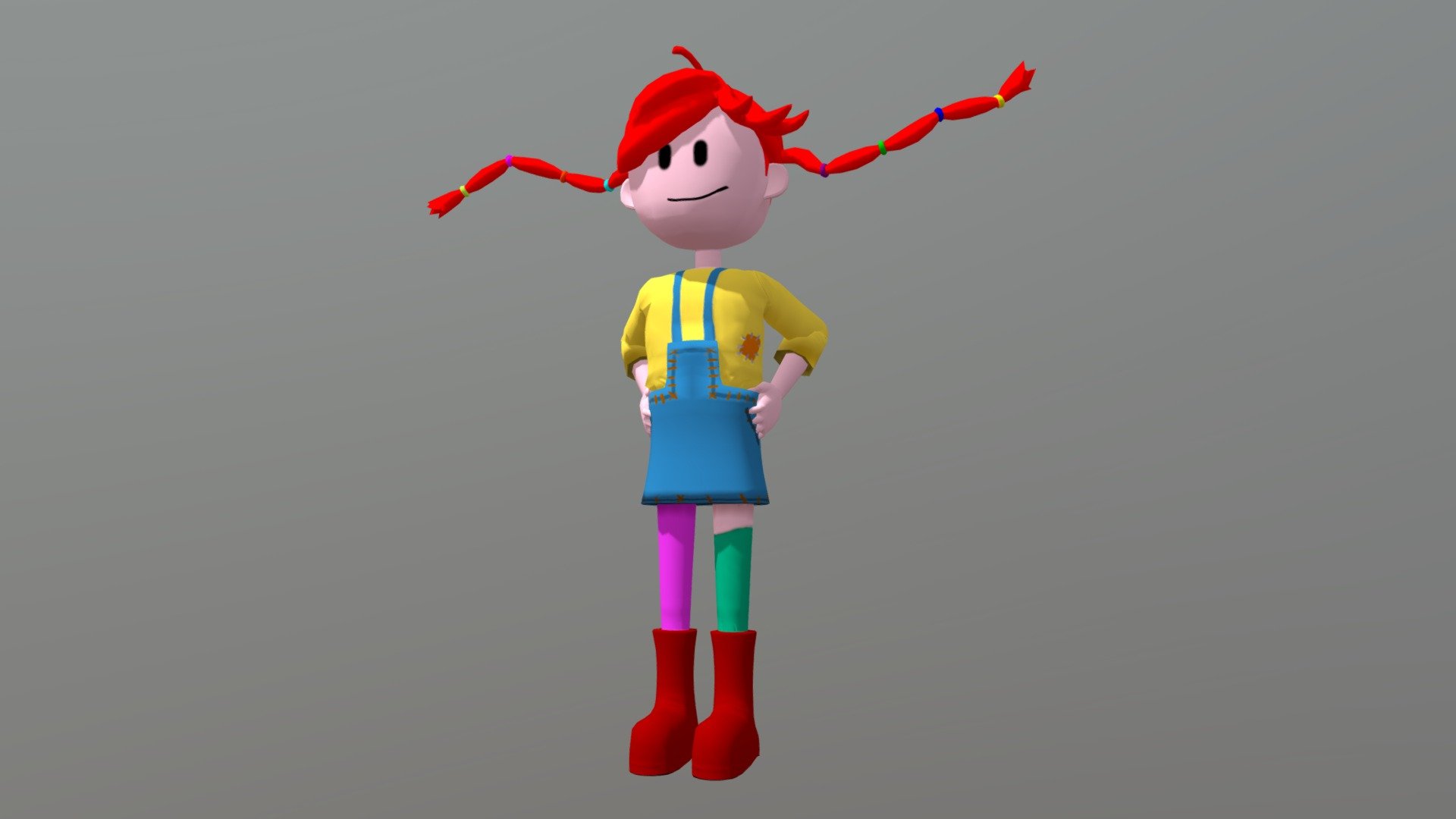 Pippy - 3D model by ArtByBradley [36a767b] - Sketchfab