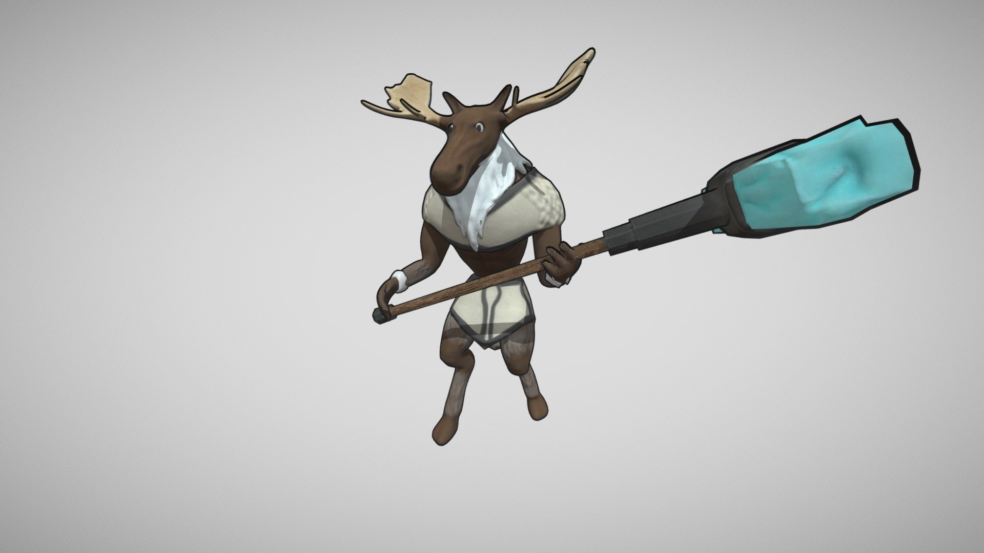 Anthropomorphic Moose - 3D model by Vítor Fernandes (@VitorHFer ...