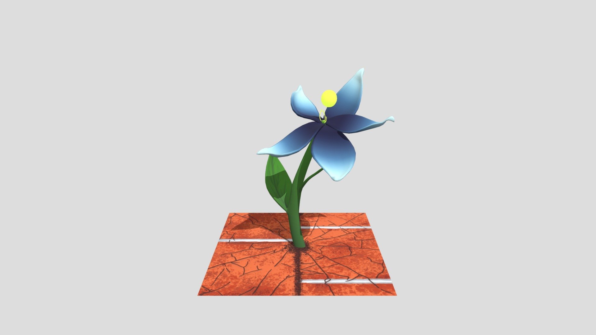 Flor Azul - 3D model by Sara Navarro (@saranavarro) [36a8296] - Sketchfab