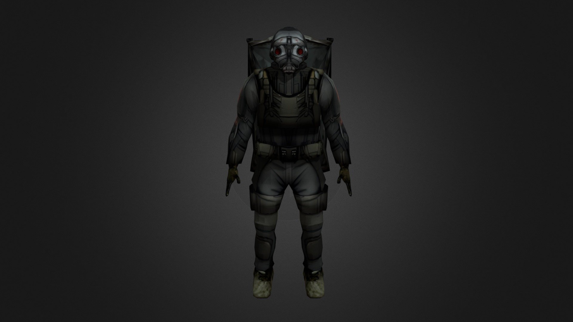 Heavy (Low poly post-apo character) - 3D model by loxyrak [36aea1c ...