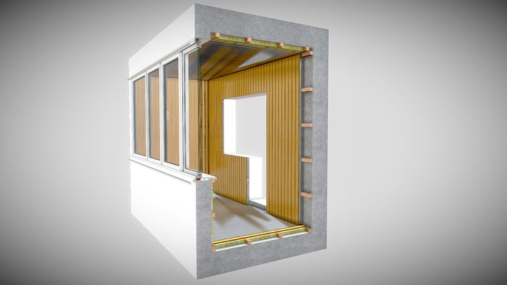 Balcony-photogrammetry-architecture 3D models - Sketchfab