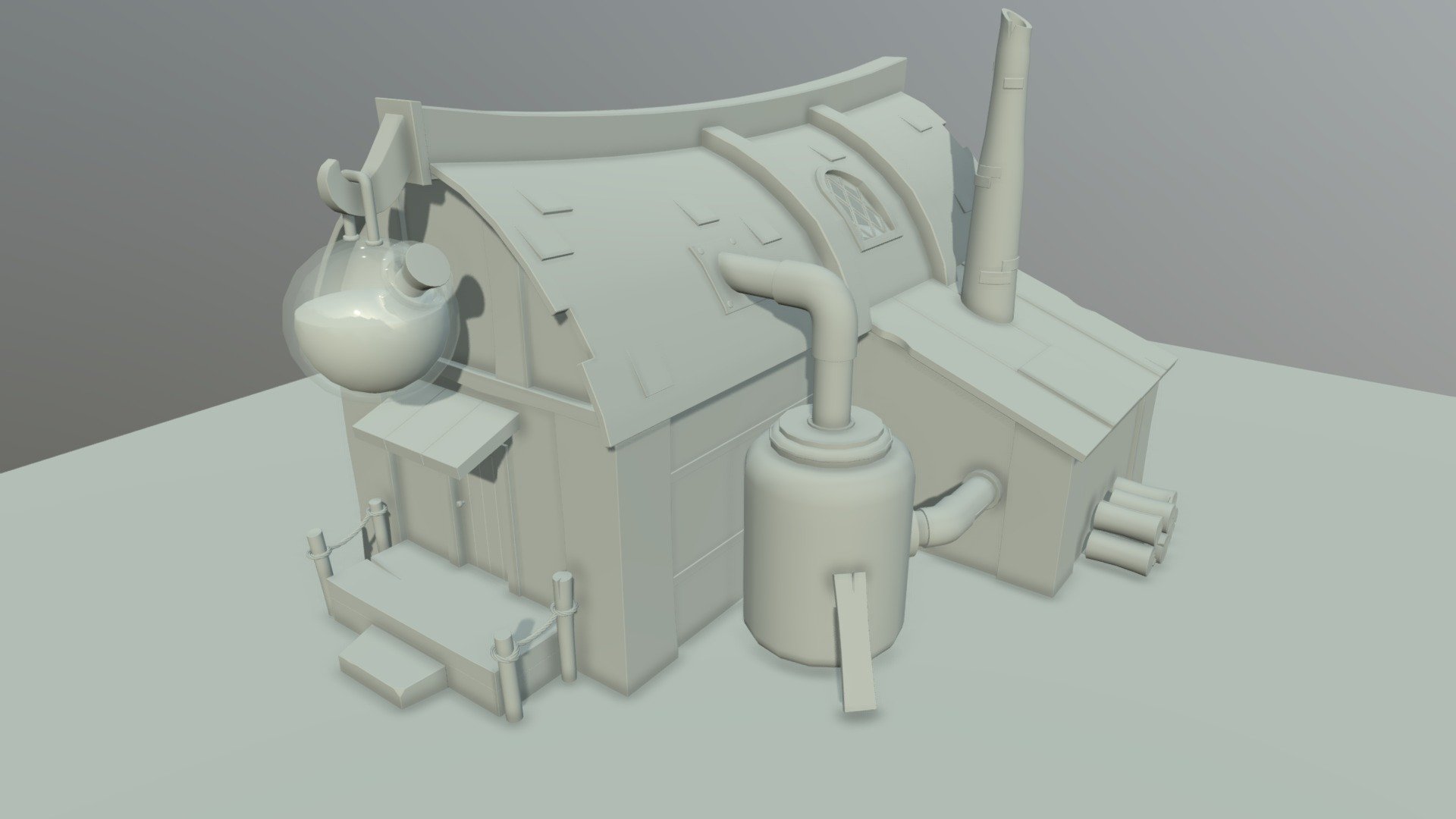 Alchemist Lab Model - 3D model by SchiaffArt [36af1ca] - Sketchfab