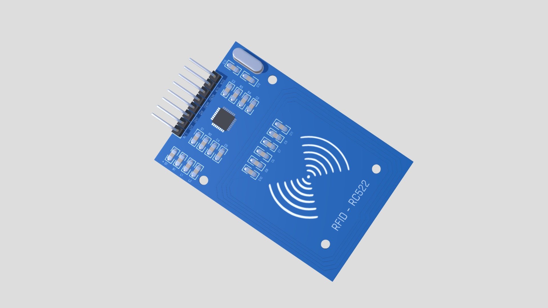 RC522 RFID Sensor Module - 3D model by maekers (@Innolabs01) [36af29e ...