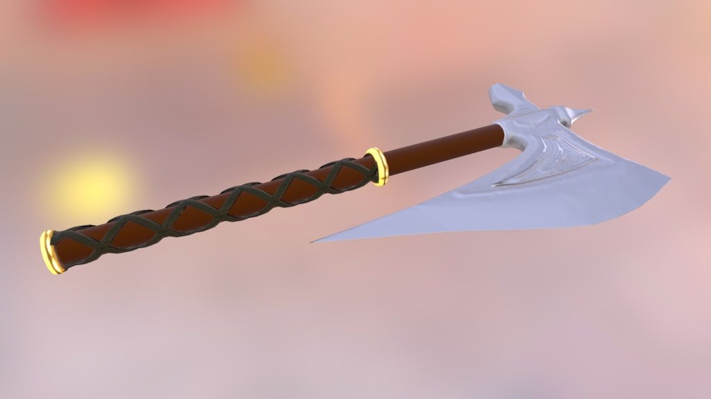 Battle Axe1 Collada - 3D model by iepicon [36b1039] - Sketchfab