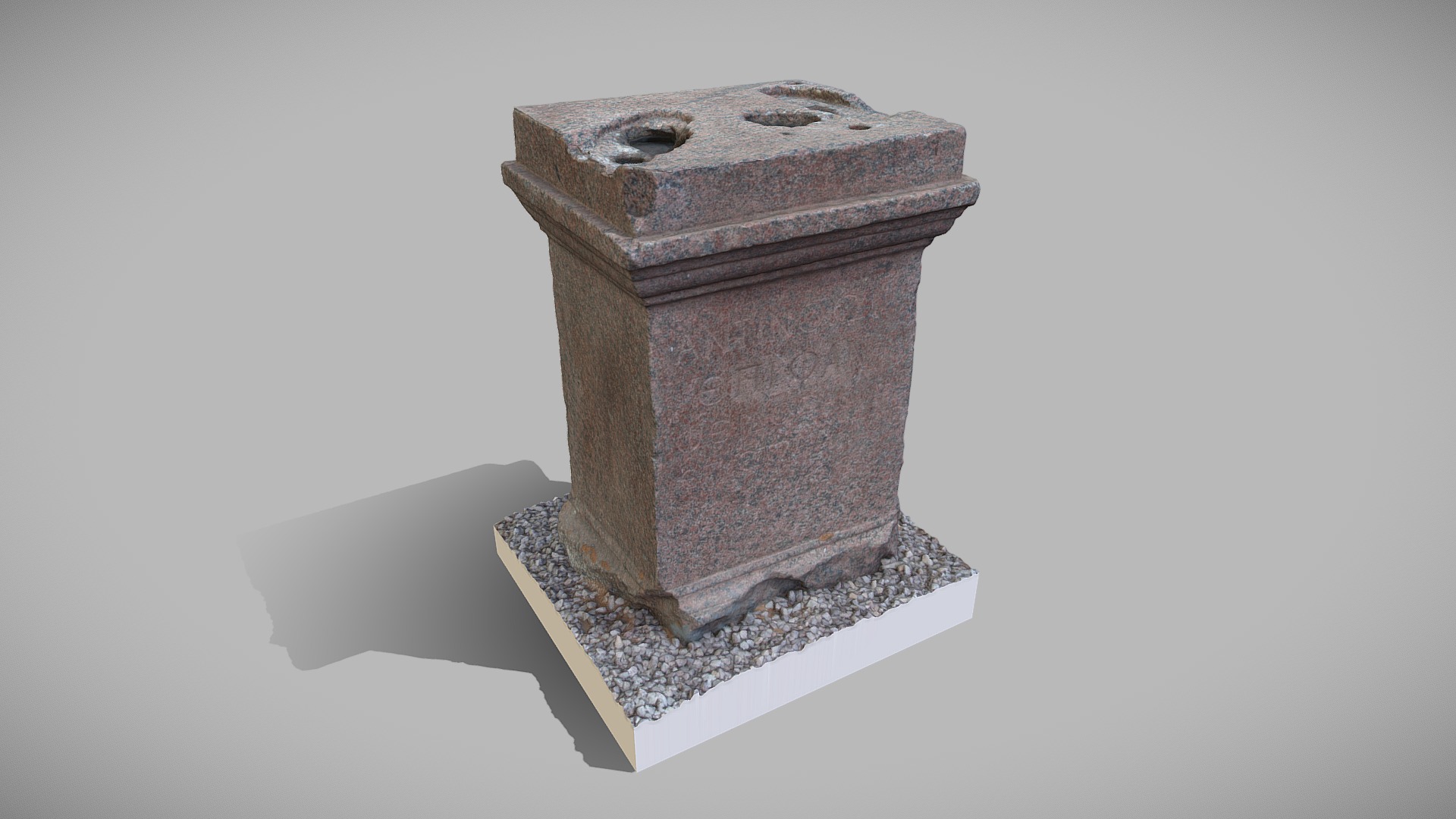 Statue base_Alexandria, Egypt - 3D model by Mohamed Abdelaziz ...