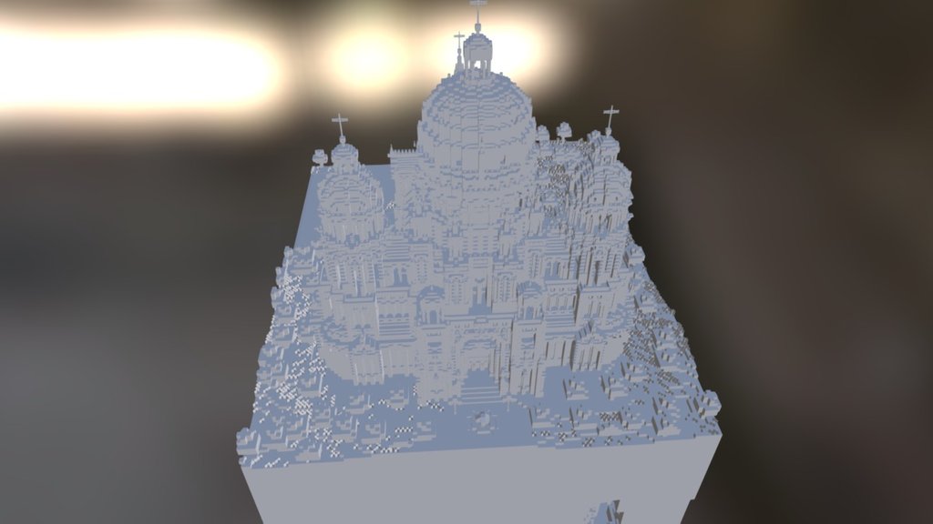 Cathedral (Made by Minecraft 1.8.9) - 3D model by andreasm03 [36ba362 ...