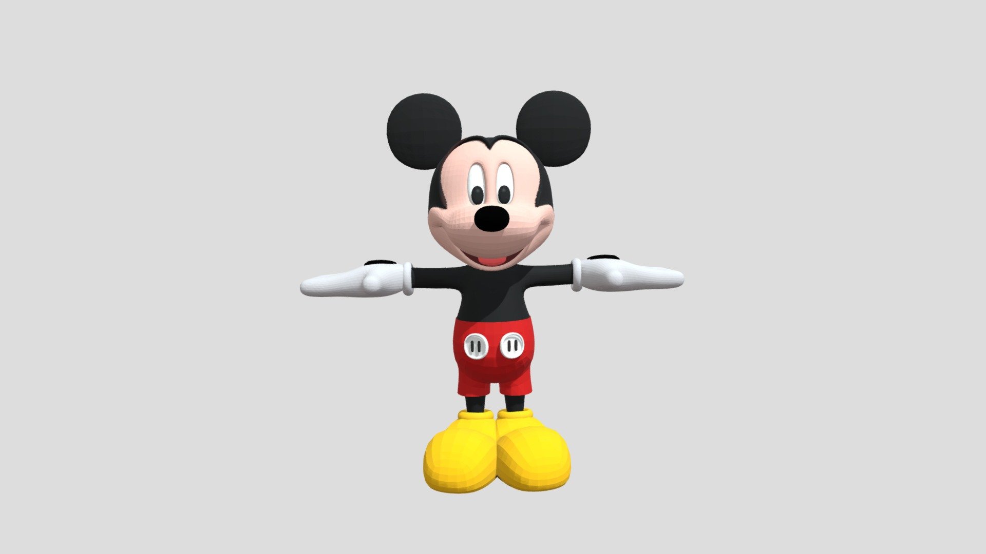 Mickey Mouse Clubhouse T- Pose - Download Free 3D model by Pringly fun ...