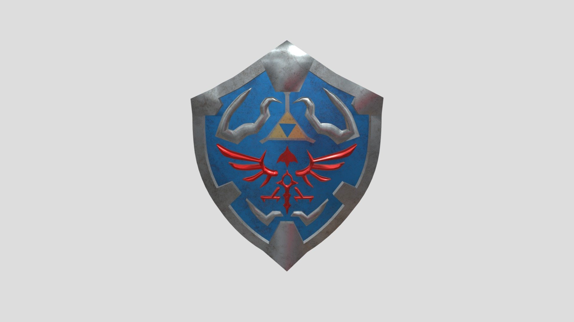 Hylian Shield (Revised) - 3D model by PersonManGuy [36bb6a0] - Sketchfab