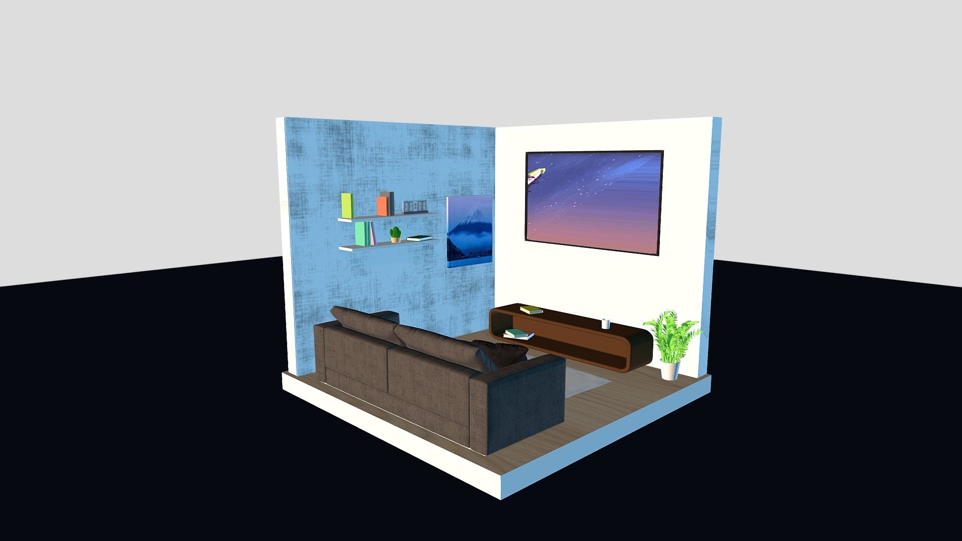 livingroom - Download Free 3D model by Savage-Nussy [36bda9d] - Sketchfab