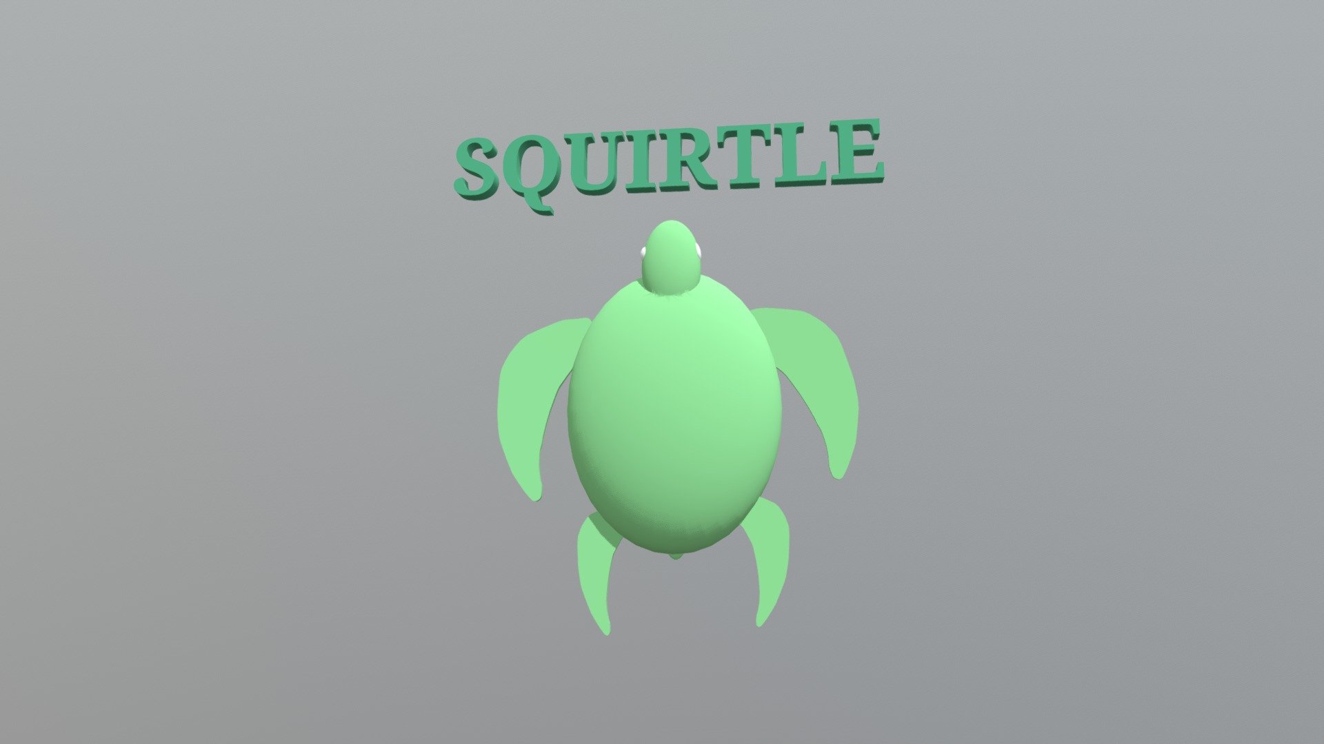 Squirtle the turtle - 3D model by CarleyT2577 [36bdccb] - Sketchfab