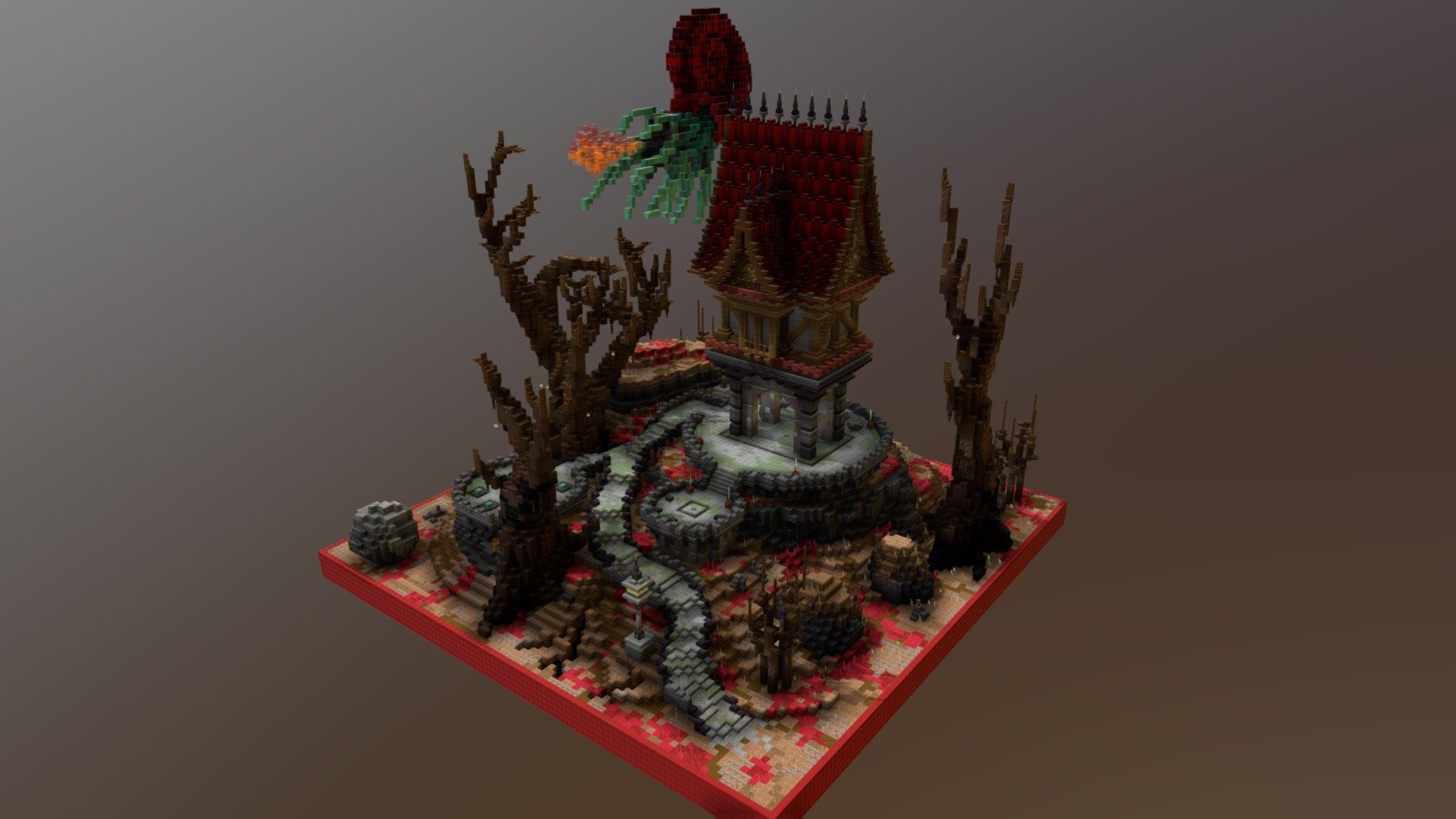 Nether Spawn - 3D model by KoraProjects [36bf245] - Sketchfab