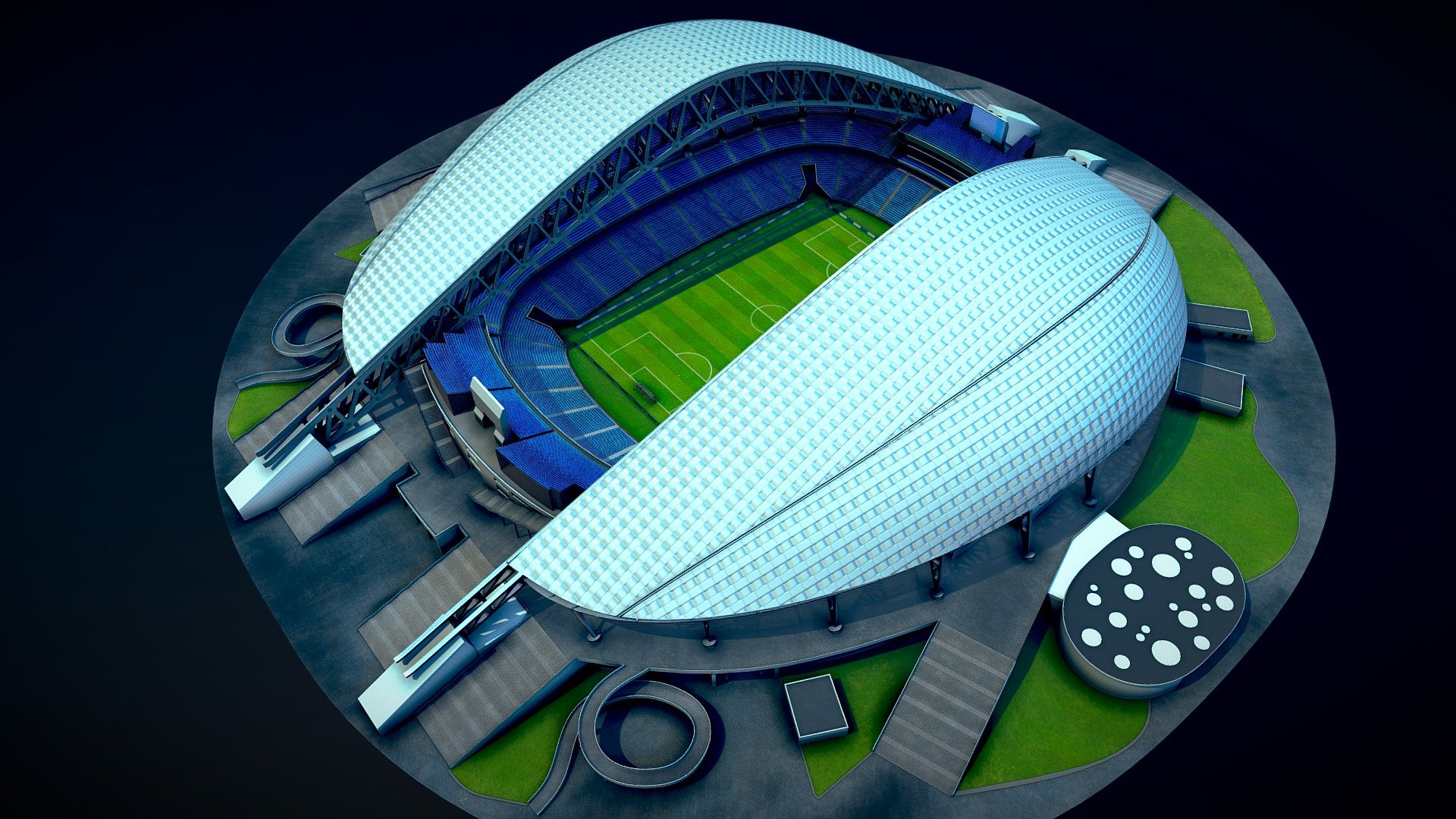 Stadium Fisht Sochi - 3D model by Korneev Nikita Kirillovich ...