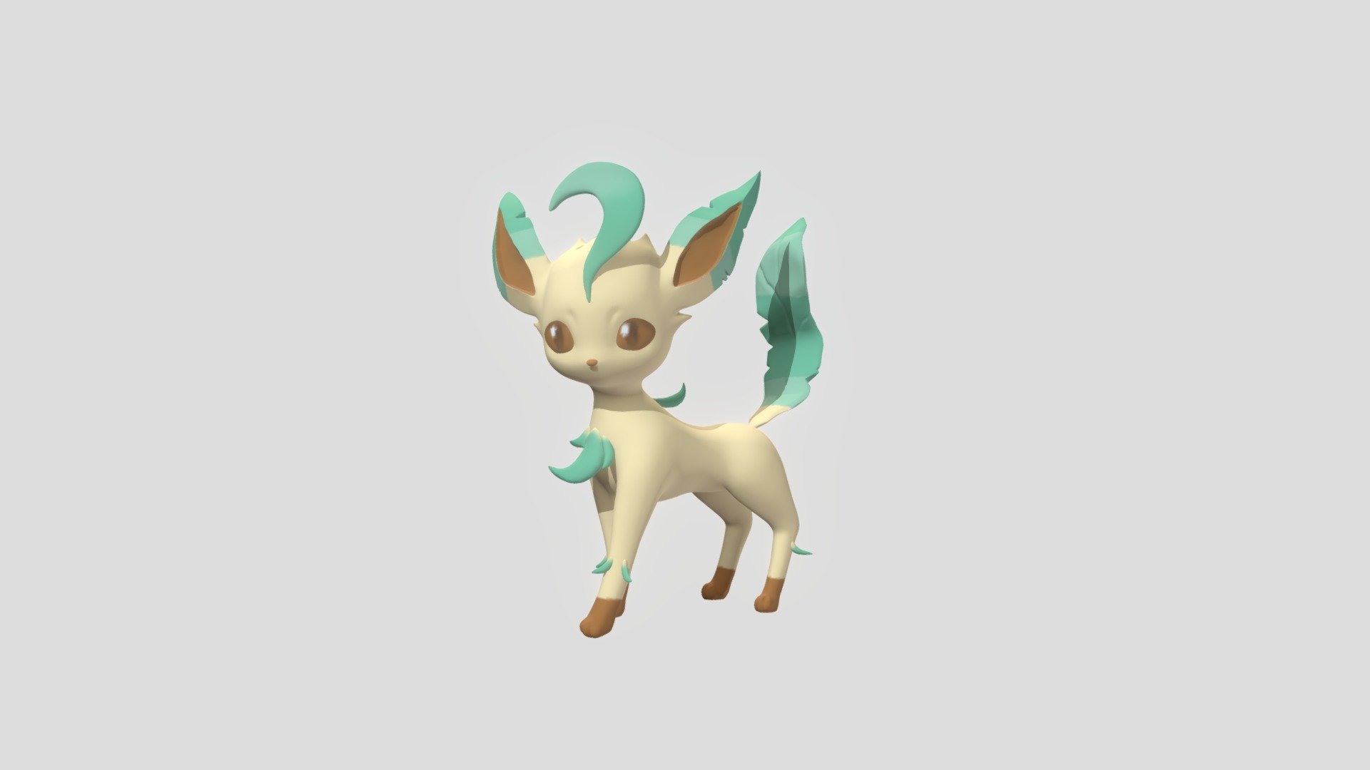 Leafeon - 3D model by juttah [36c00df] - Sketchfab