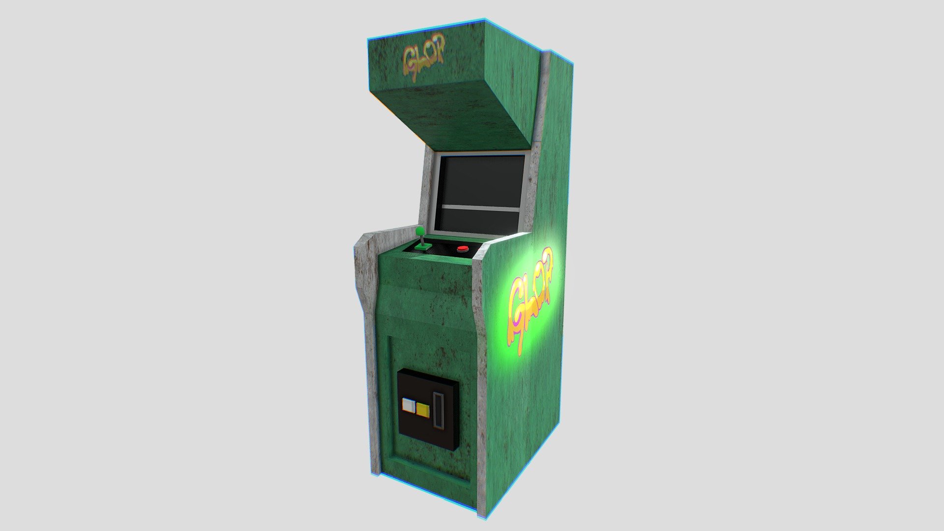 Low poly "Glop" arcade machine - Download Free 3D model by ...