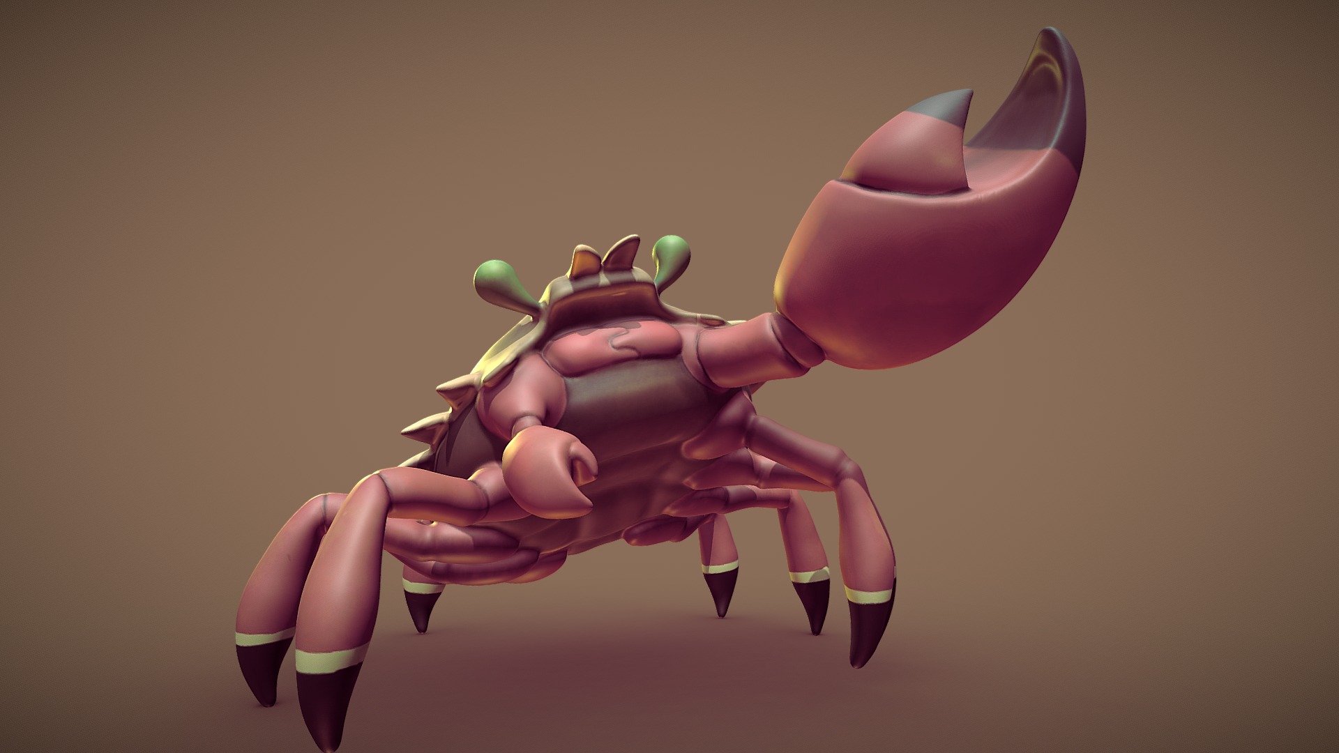 Simple Creature - Krabby - 3D model by rubenve [36c72dd] - Sketchfab