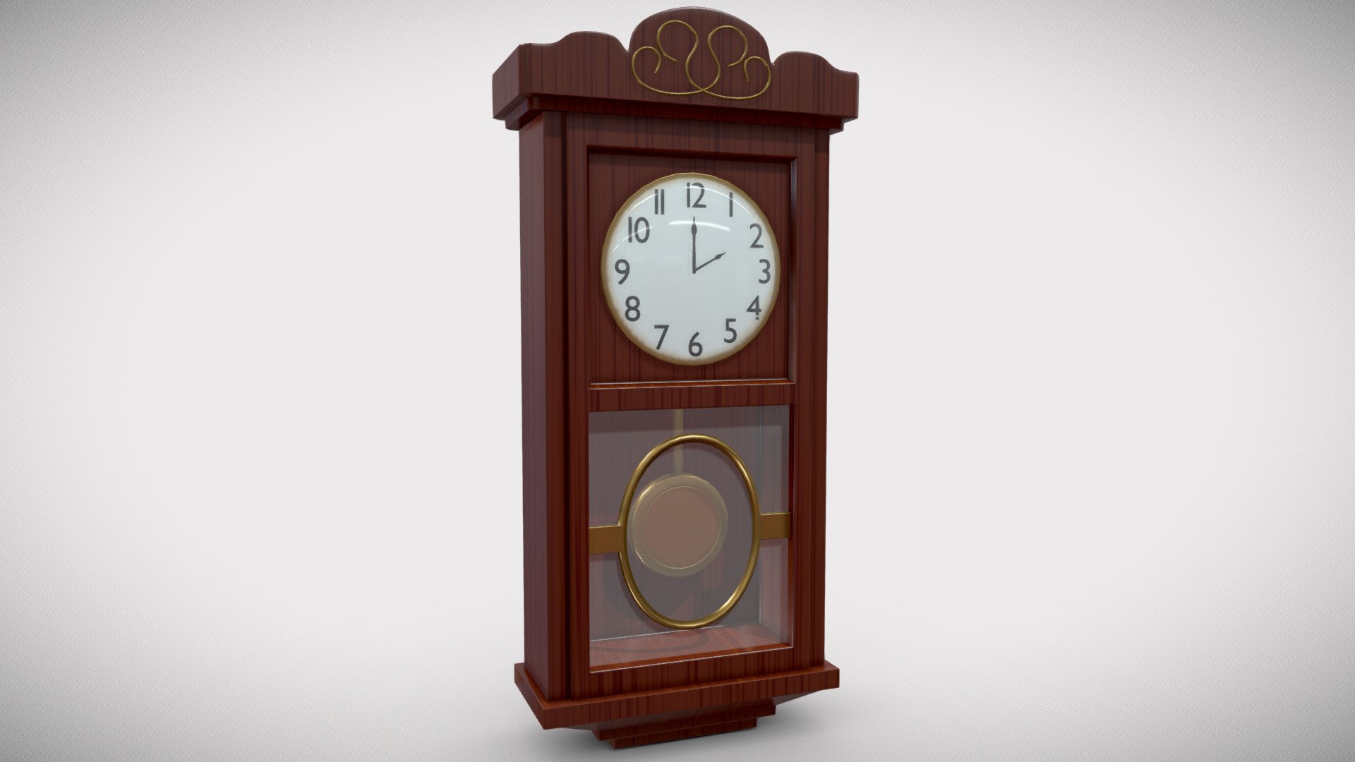Antique Clock 3D - Buy Royalty Free 3D model by Shin Xiba 3D (@Xiba3D ...