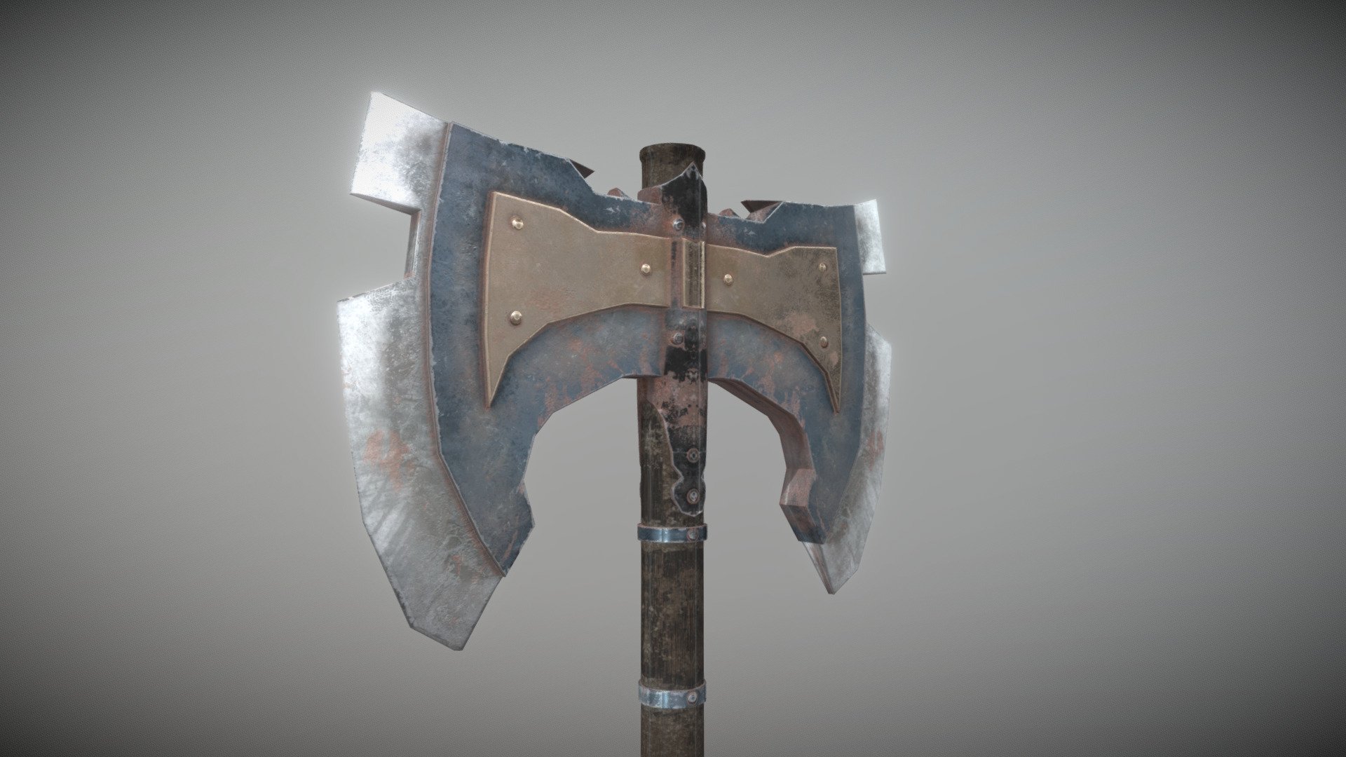 Grignr's Blue Rose Battleaxe - Download Free 3D model by Teslov ...