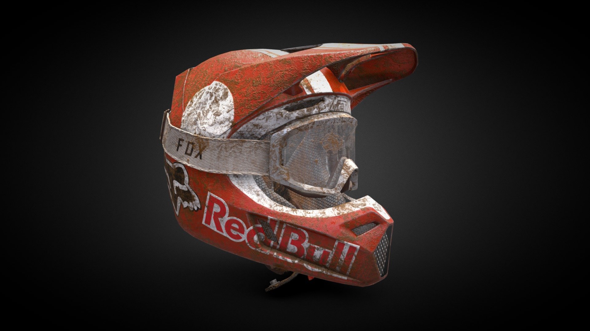 Fox V3 MX Helmet - 3D model by uv15o6 [36ce525] - Sketchfab