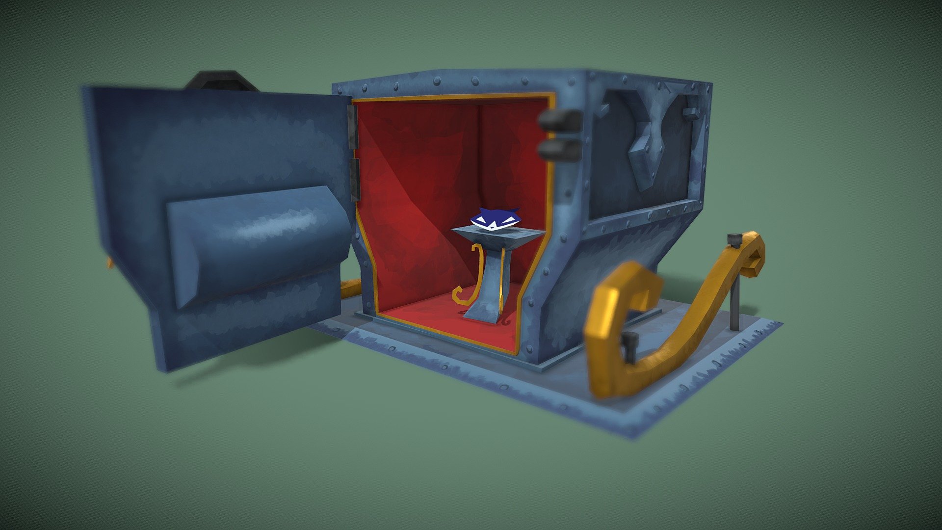 Sly Cooper Safe - 3D model by Davubnub [36d1e59] - Sketchfab