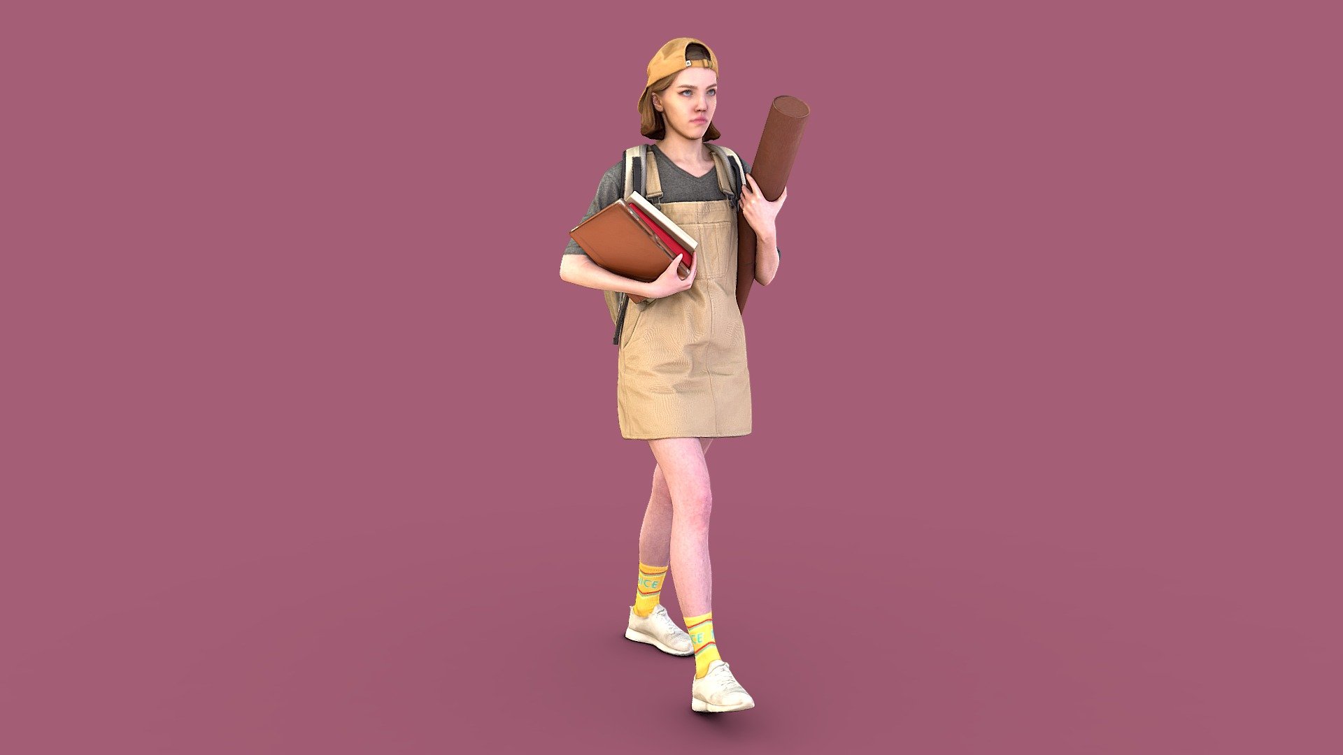Student Girl - 3D model by kanistra [36d5d78] - Sketchfab